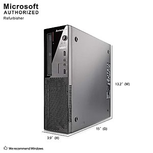 Lenovo ThinkCentre E73 Small Form Factor Desktop PC, Intel Core i3 4130 3.4GHz, 8G DDR3, 256G SSD, WiFi, BT 4.0, DVD, Windows 10 64-Multi-Language Support English/Spanish/French(Renewed)