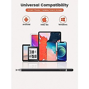 【High Sensitivity & Fine Point】Stylus Pen for iPad【Drawing & Writing Friendly】【Universal Capacitive】for iPhone/iPad/Android and Other Touch Screens