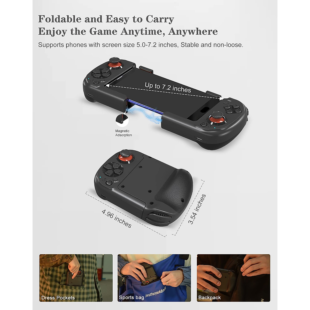 Joso Mobile Gaming Controller + Portable Controller