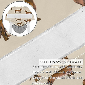 IROLSKDNFH 2 Pcs Working Cap with Button Cute Dachshund Dogs Adjustable Ponytail Pouch Hats for Women