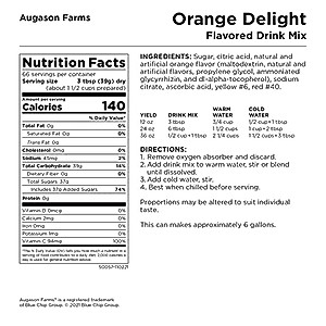 Augason Farms Orange Delight Drink Mix 5 lb. 11 oz.