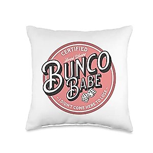 Bunco Babe I Didn't Come Here to Lose Throw Pillow