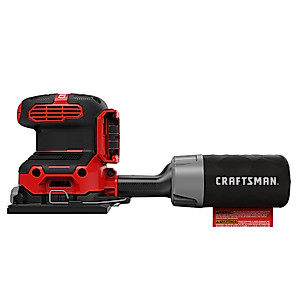 CRAFTSMAN V20 Sander, Cordless, 1/4 Sheet Sander, 9,000-12,000 OPM Bare Tool Only (CMCW222B)