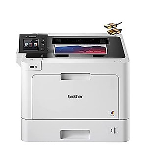 Brother HL-L83 60CDW Series Business Wireless Color Laser Printer - Auto Duplex Printing - Mobile Printing - Up to 33 Pages/Min - 2.7 inch Color Touchscreen + HDMI Cable