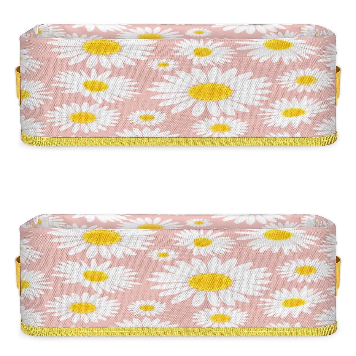 Flower Daisy Pink Toilet Paper Basket Decor Small Baskets Bathroom Storage Basket for Bathroom Toiletries Farmhouse