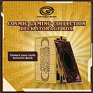 Yugioh Holo Foil Rares Collection | 30x Holographic Foil Rares + 70 Additional Cards| 100x Total Cards | Guaranteed Authentic | Includes Cosmic Gaming Collections Deck Storage Box