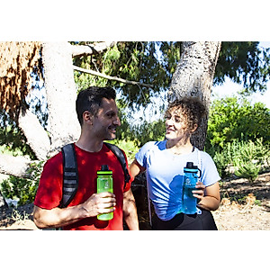 Takeya 24 oz Tritan Plastic Sport Water Bottle with Spout Lid, Premium Quality, BPA Free Food Grade Materials, Ocean