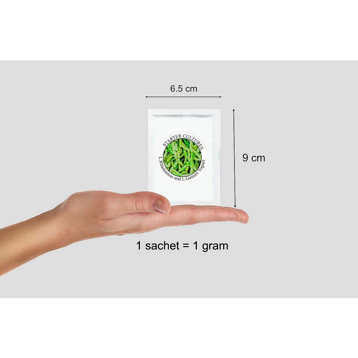 Natural Probiotic Selection Yogurt Starter Cultures - Pack of 3 Freeze-Dried Sachets for Lactobacillus Rhamnosus and L.Gasseri Yogurt (3 sachets Pack)