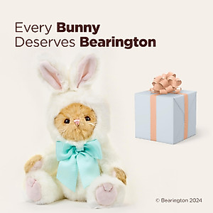 Bearington Harey The Easter Teddy Bear Bunny, 10 Inch Stuffed Easter Bunny