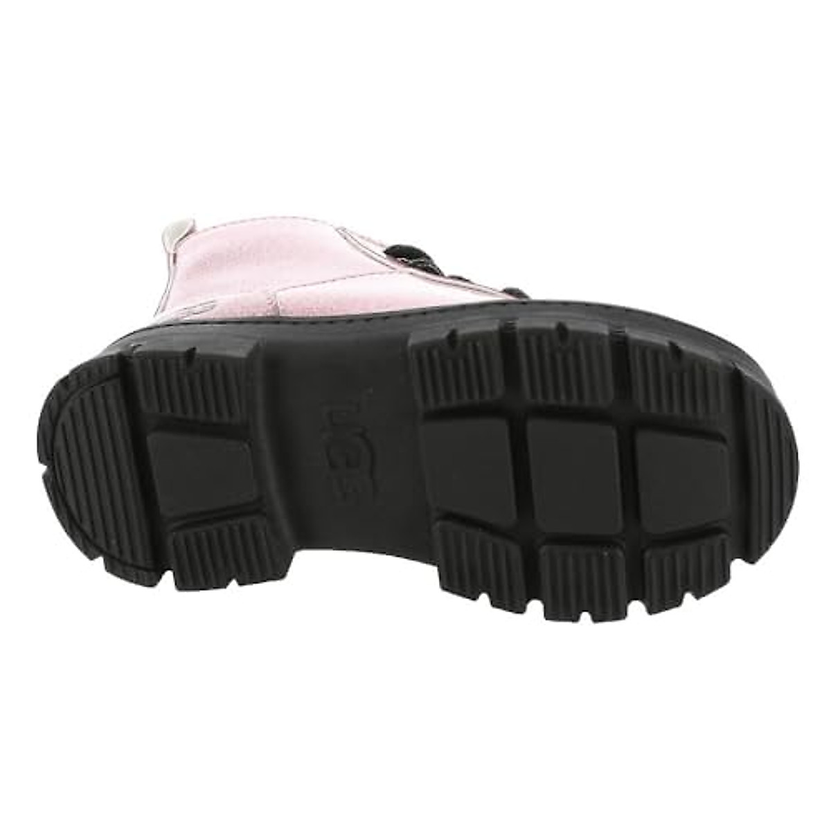 UGG Unisex-Child Ashton Lace Up Glitter Boot, Glitter-pink, 2 Little Kid