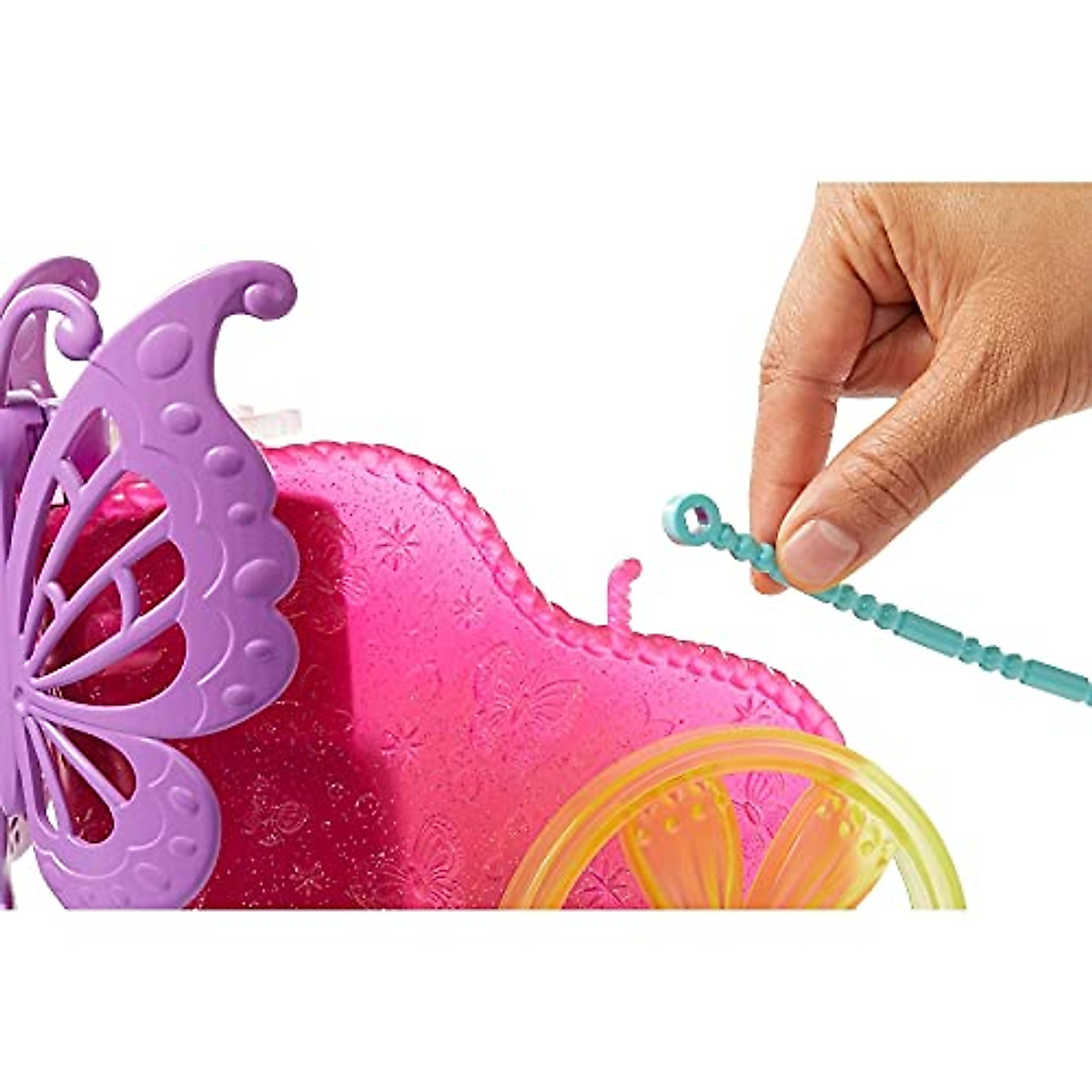 Barbie Dreamtopia Princess Doll, 11.5-in Blonde, with Fantasy Horse and Chariot