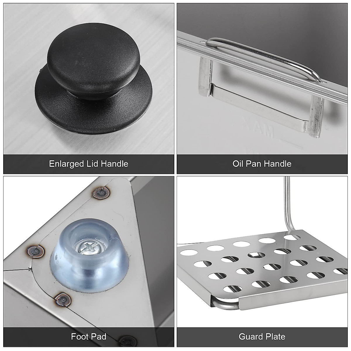 ROVSUN 11.4QT Electric Deep Fryer w/Basket & Lid, Countertop Kitchen Frying Machine, Temperature Adjustable Stainless Steel French Fryer for French Fries Donuts Onion Rings 2500W