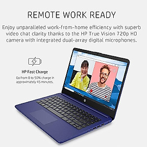 HP Stream Laptop 2023 Newest 14" HD Display, Intel Celeron N4120 Processor, 4GB RAM, 64GB EMMC, ‎Intel UHD Graphics 600, Webcam, Wi-Fi, Bluetooth, Windows 11 Home in S Mode