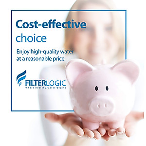 Filterlogic AP810 Whole House Water Filter, Replacement for 3M Aqua-Pure AP810, AP801, AP811, Whirlpool WHKF-GD25BB, WHKF-DWHBB, 5 Micron, 10" x 4.5", Well & Tap Water Filter, Pack of 3