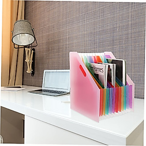 VILLCASE Vertical Accordion File Organizer Large Capacity Store Files Letters Photos Stylish and Simple Office Storage Folder