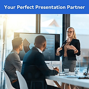 Presentation Clicker Wireless Presenter Remote, PowerPoint Clicker Computer Clicker with Red Light, Clickers for PowerPoint Presentations Slide Advancer with Volume Control for Mac/Laptop/Computer