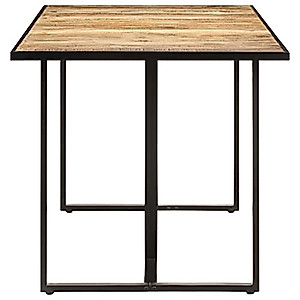 AJSEOYBS Large Dining Table,Industrial Rustic Kitchen Dining Room Table, Dinner Table for Kitchen, Living Room,Dining Table 70.9" Rough Mango Wood