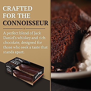 Great Spirits Baking Jack Daniel's Tennessee Chocolate Cake, 10 oz, Authentic Whiskey-Infused Dessert, Perfect for Whiskey Lovers, Ready-to-Serve, Certified Kosher Dairy