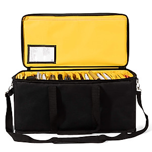 Loudmouth Large Cable File Bag | Music Cord Organizer Case for Musician and DJ | Professional Durable Gig Bag for Sound Lighting Camera Gear Equipment and Accessories