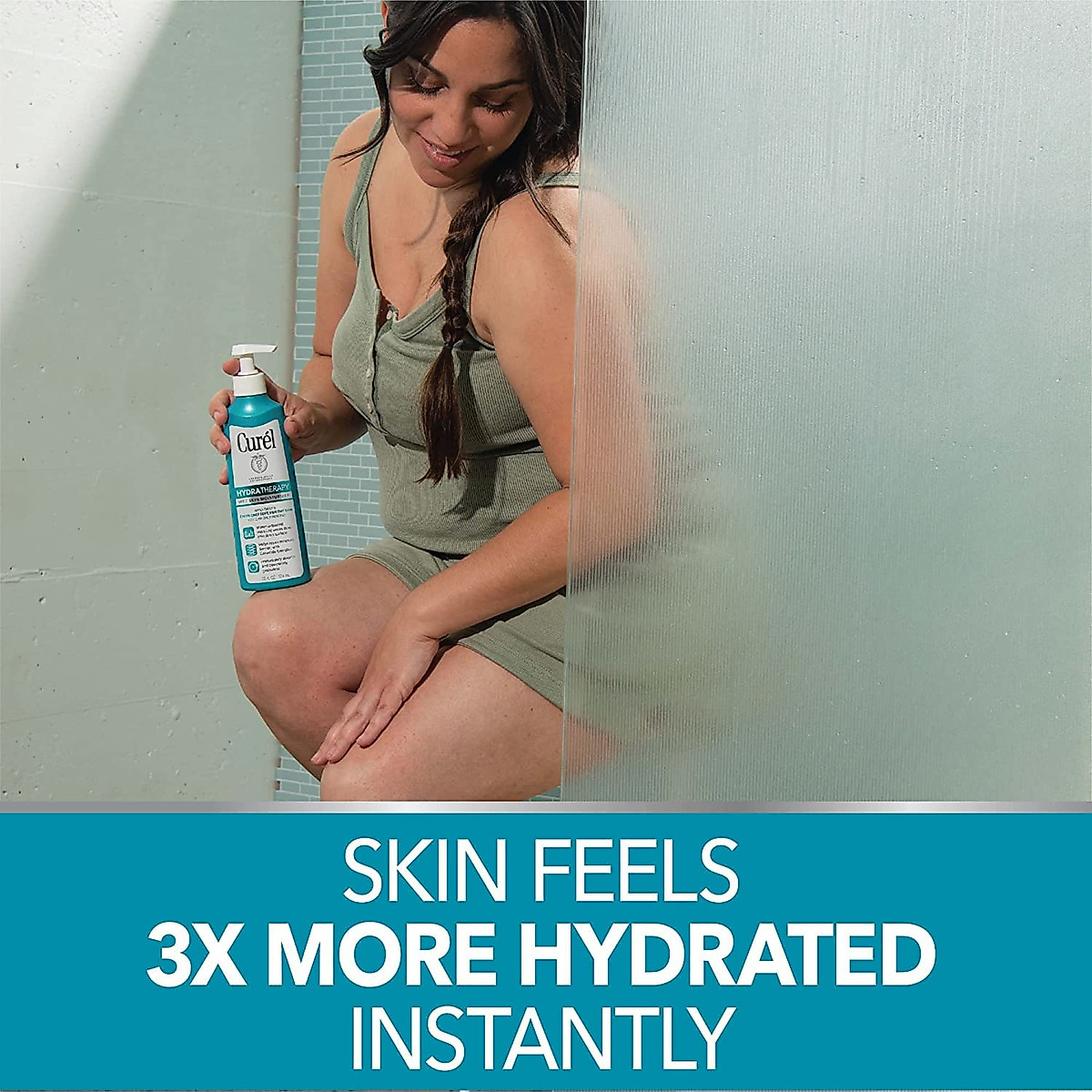 Curel Hydra Therapy 12 Ounce Wet Skin Moisturizer Pump (354ml) (2 Pack)