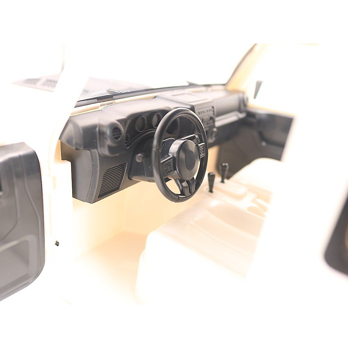 KYX Racing ABS Hard Body w/Convertible Top for 1/10 RC Crawler SCX10 II 313mm Wheelbase Car Body Shell, White