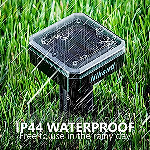 Mole Repellent Stakes 2 Pack - Gopher Repellent Ultrasonic Solar Powered - Sonic Spike Mole and Vole Deterrent for Lawn Garden & Yard - Electronic Devices Outdoors Pest Repeller Snakes Rodents Chaser