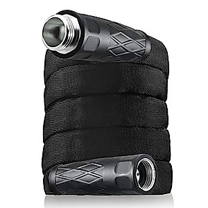 Bionic Force Garden Hose – Flexible, Lightweight Heavy-Duty Garden Hose Made of High Performance MXZ-7 Fiber with Crush Resistant Aluminum Fittings - 5/8 in. Dia. x 50 ft, As Seen on TV
