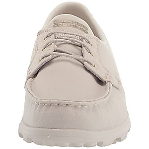 Skechers Women's ON-The-GO 2.0-Bungee Boat Shoe, Natural, 7.5