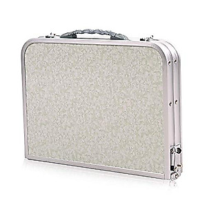 RedSwing Small Folding Table Portable 2 Feet, Small Foldable Table Adjustable Height, Lightweight Aluminum Camping Table, 15.7 in x 23.6 in x 19 in