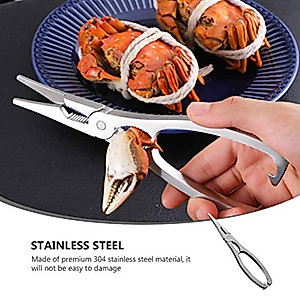 YARNOW Nut Cracking Tools Crab Leg Crackers Lobster Crackers Stainless Steel Shellfish Crab Claw Seafood Tools Nut Crackers for Eating Crab Crackers