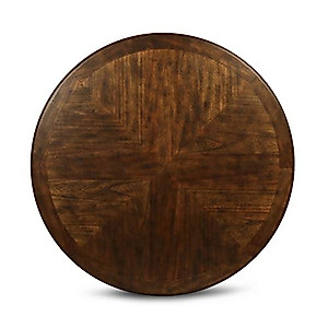 New Classic Furniture Gia 5-Piece Round Dining Set with 1 Dining Table and 4 Chairs, 47-Inch, Brown