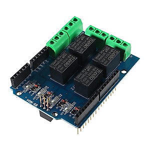 AITIAO 3Pcs 5V 4 Channel Relay Shield Four Channel Relay Control Board Relay Expansion Board for PIC AVR DSP ARM MCU