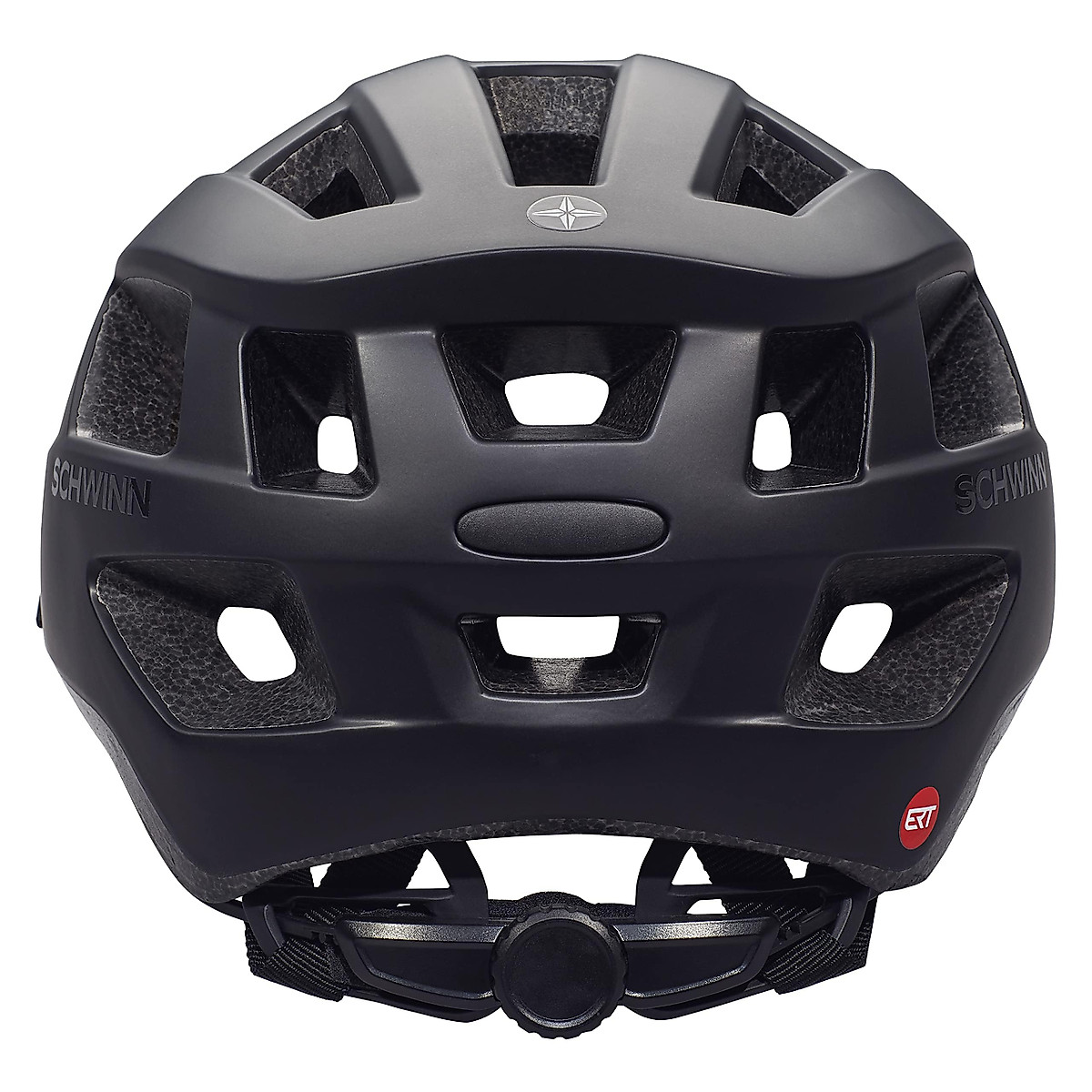 Schwinn Halcyon ERT Bike Helmet for Youth Boys Girls, Ages 8 to 14, Can Fit Head Circumference 54-58 cm, 19 Vents, Removeable Visor, Adjustable Fit, Medium Black