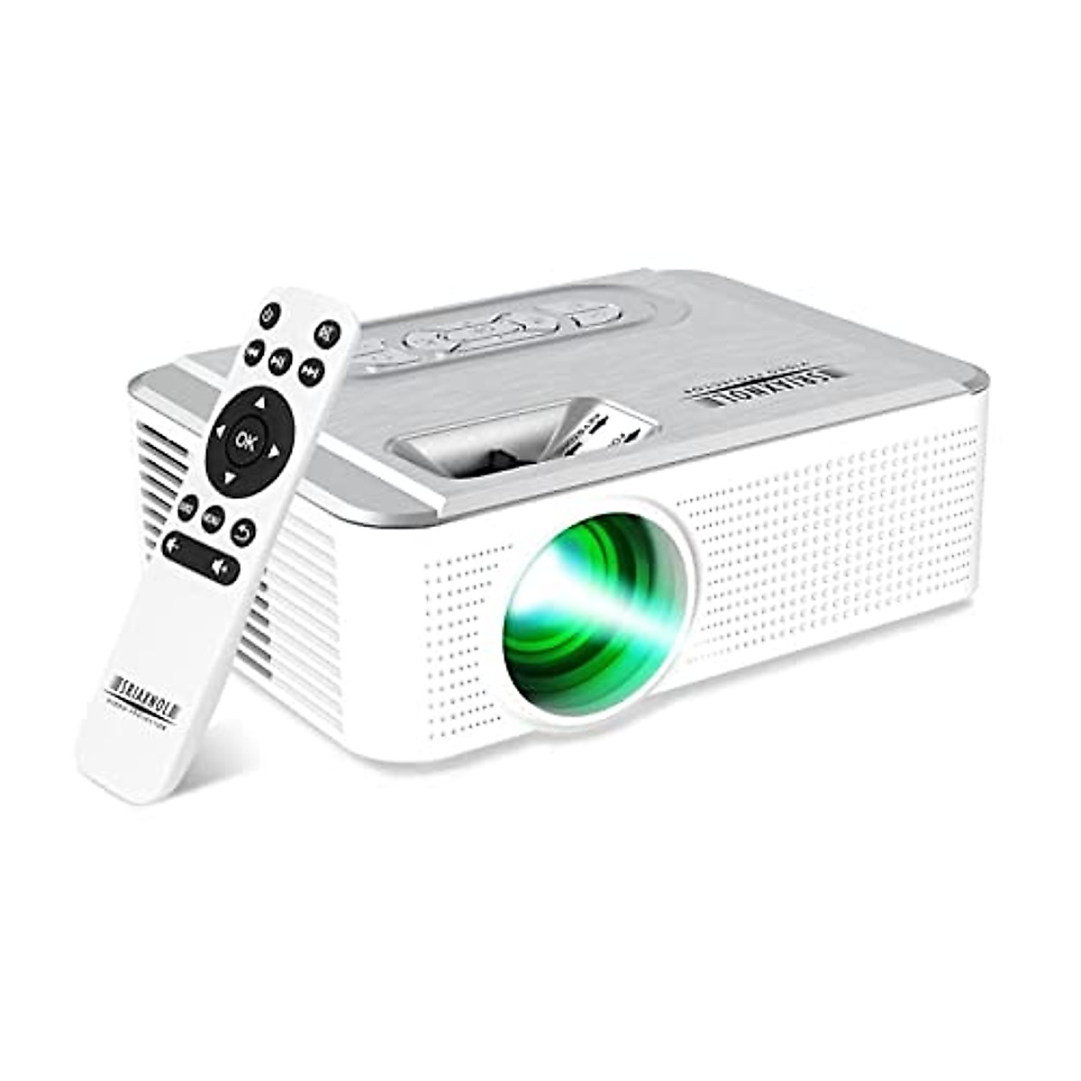 Mini Projector, Portable Movie Projector 8000 Lumens for Home Theater Outdoor Video Projectir 1080P Supported Compatible HDMI,VGA,USB,TF Card,Laptop TV Stick, Xbox Built-in Speaker