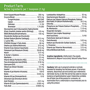 Only Natural Pet Senior Ultimate Daily Canine Vitamin Supplement for Dogs Complete Holistic Health Support - Made in USA, 5.3 oz Turkey Flavored Powder