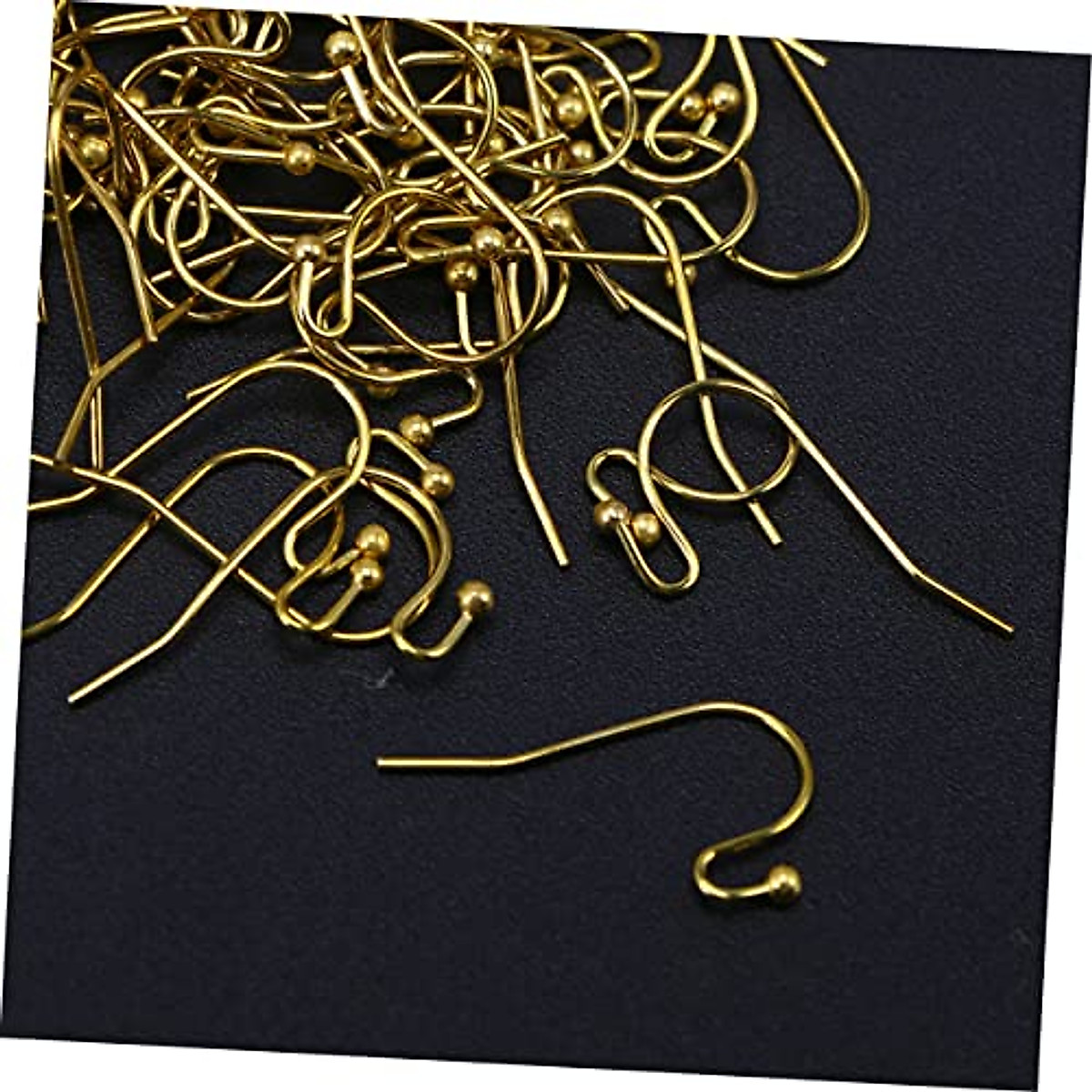 TEHAUX 200pc Earring Wire Hooks for Jewelry Making DIY Earrings Kit Beaded Studs Ear Hooks for Earrings Ear Plug Jewelry Accessories