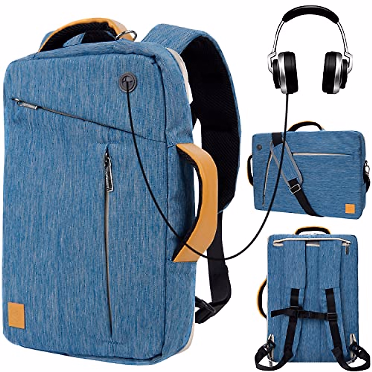 Convertible Laptop Backpack Shoulder Bag 15.6 Inch for Lenovo ThinkPad X1 Extreme, Dell XPS 15, ZenBook 15