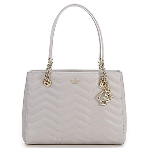 Kate Spade New York Reese Park Small Courtnee Leather Bag, Ash Grey