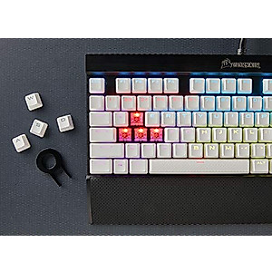 CORSAIR Gaming PBT Double-shot Keycaps Full 104/105-Keyset - White