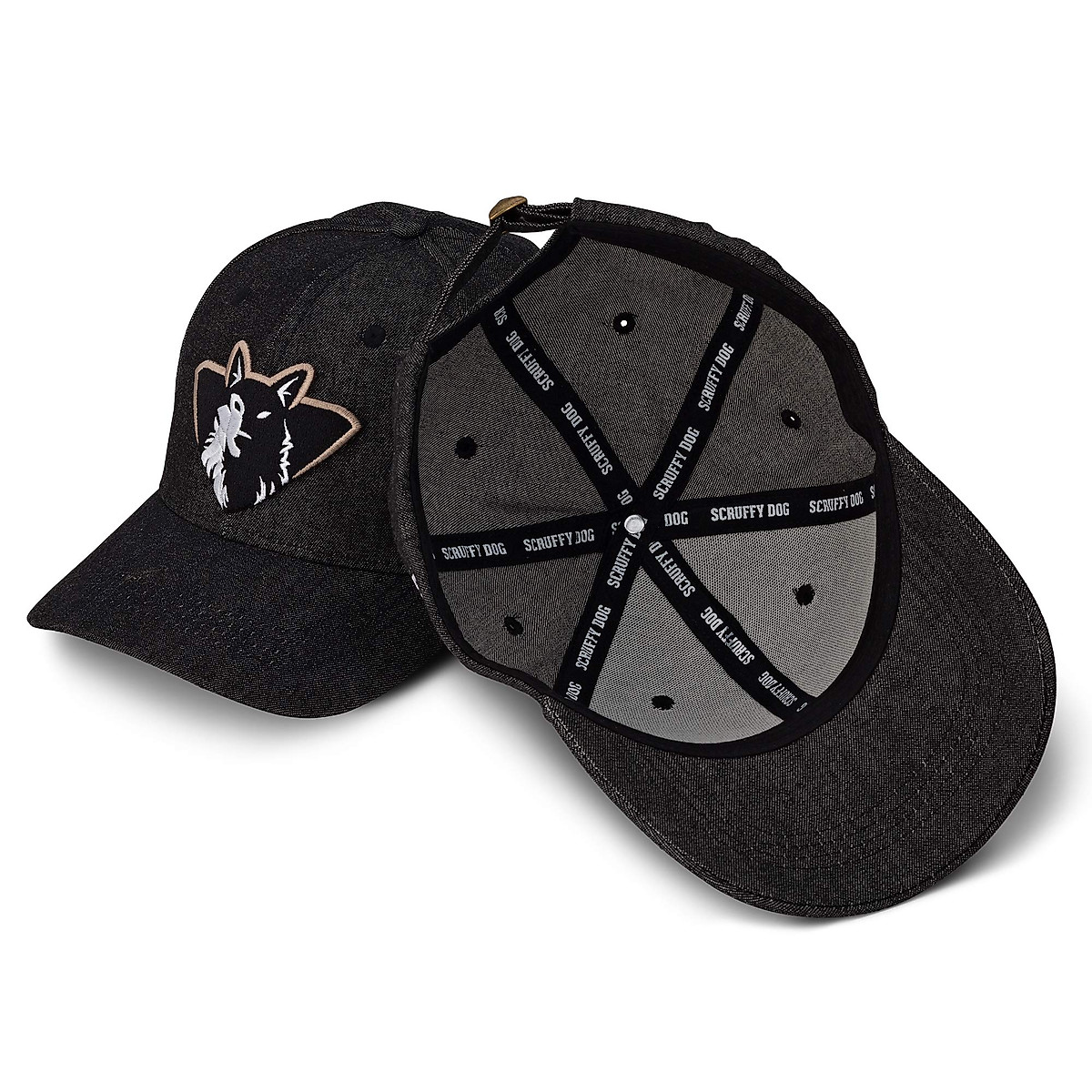 Premium Adjustable Baseball Caps for Men and Women - Black Denim Cotton