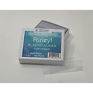 Rinzl 20305201 144 Rinzl Plastic Microscope Slides, 1" x 3"