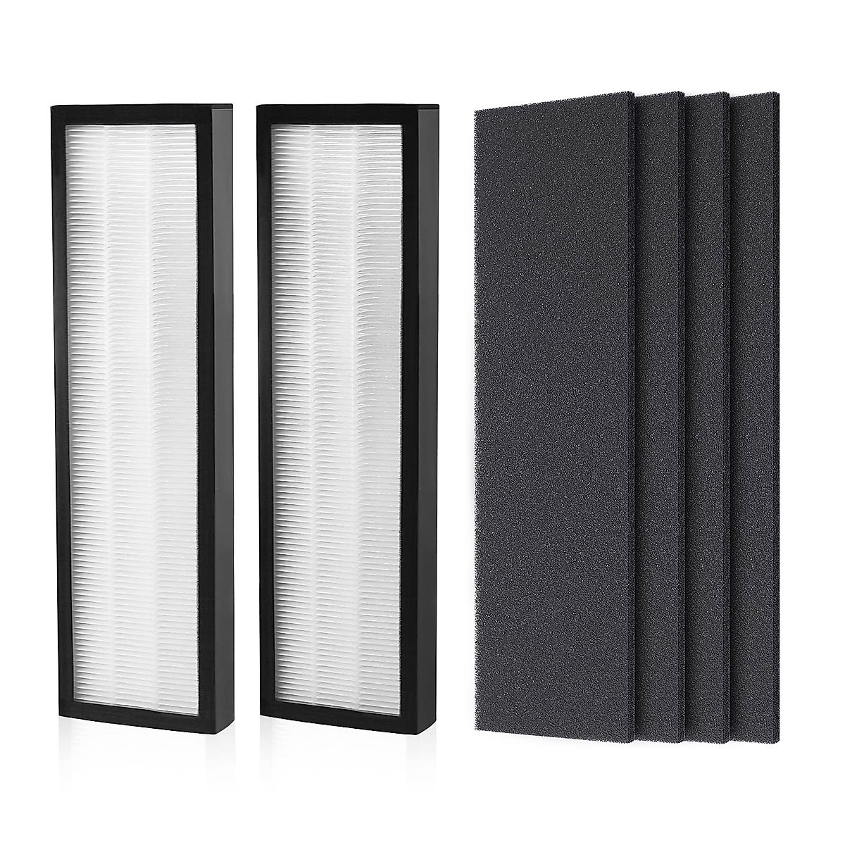 Replacement Filter C Compatible with G-Guardian AC5000 AC5000E AC5250PT AC5350B AC5350W AC5300B Air Purifiers. 3-in-1 True HEPA High Filtration Air Purifier Filter, 2 Pcs