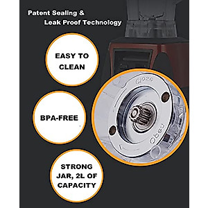 Multipurpose Power Blender, Speed Adjustable Blender with 2L Jar for Smoothies, Shakes, Juice, Soup, Mince and more (Black)