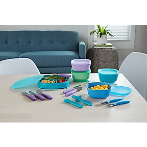 Gerber Nuk Stainless Steel Tip Kiddy Cutlery Set,(Purple)