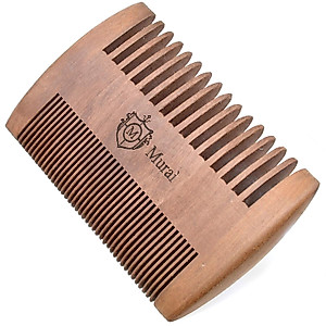 Murai Beard Kit for Men Gift Set Mens Beard Grooming Kit - Military Paddle Hair Brush, Large Handle Beard Brush, Pocket Sized Oval Beard Brush, Wood Beard Comb, and Hairbrush Cleaner (Beard Kit, Soft)