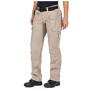5.11 Tactical Women's ABR Pro Cargo Pant, FlexLite Stretch Ripstop, Comfort Waist, Style 64445, Khaki, 14L