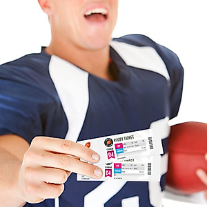 1000 Sheets Blank Printable Tickets with Tear Away Stubs Raffle Tickets Card White Perforated Auction Tickets for Events Entry Class Reward Fundraiser Admission 5.5 x 1.75 Inch