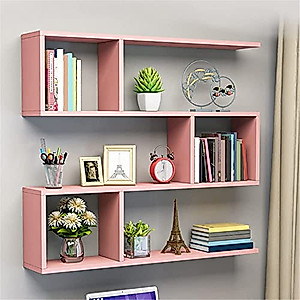 CODOMI Floating Shelf Wood Floating Shelves for Wall Storage Wall Shelf for Study Room Office Living Room Wall Mounted Wooden Display Shelf for Bedroom Garage - Black 31.5" L x 5.9" W x 29.5" H