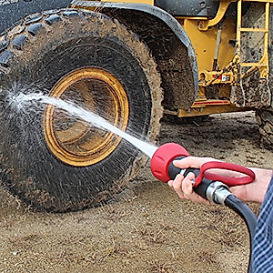 Gilmour 855032-1001 High-Pressure PRO Fireman's Spray Nozzle with Large, Red/Black