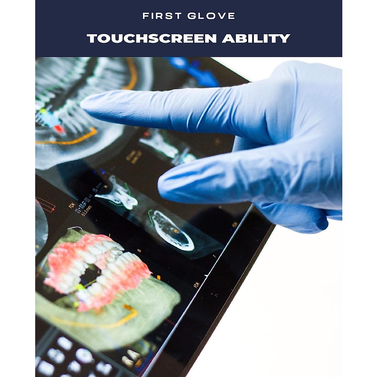 FIRST GLOVE Volt Small 100 Ct. 6 Mil Blue Nitrile Disposable Gloves - Food Safe Disposable Gloves, Disposable Cleaning Gloves, Micro Textured Gloves for Enhanced Grip, Latex Free Gloves